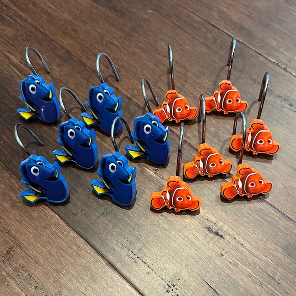 Disney | Bath | Disney Finding Dory And Nemo Shower Curtain Hooks ...